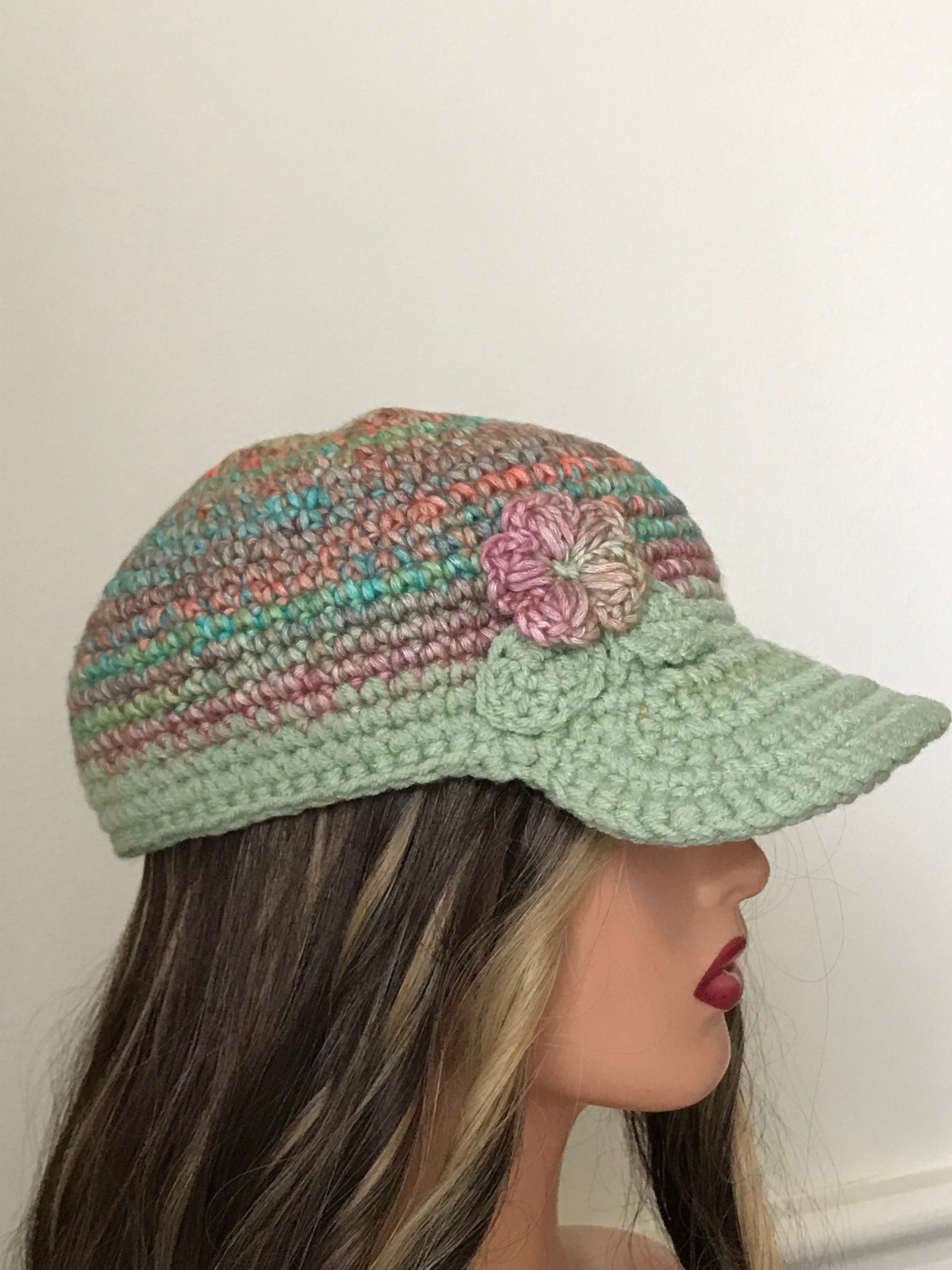 Chunky Crochet Baseball Cap , Crochet Baseball Hat , Crochet Baseball ...