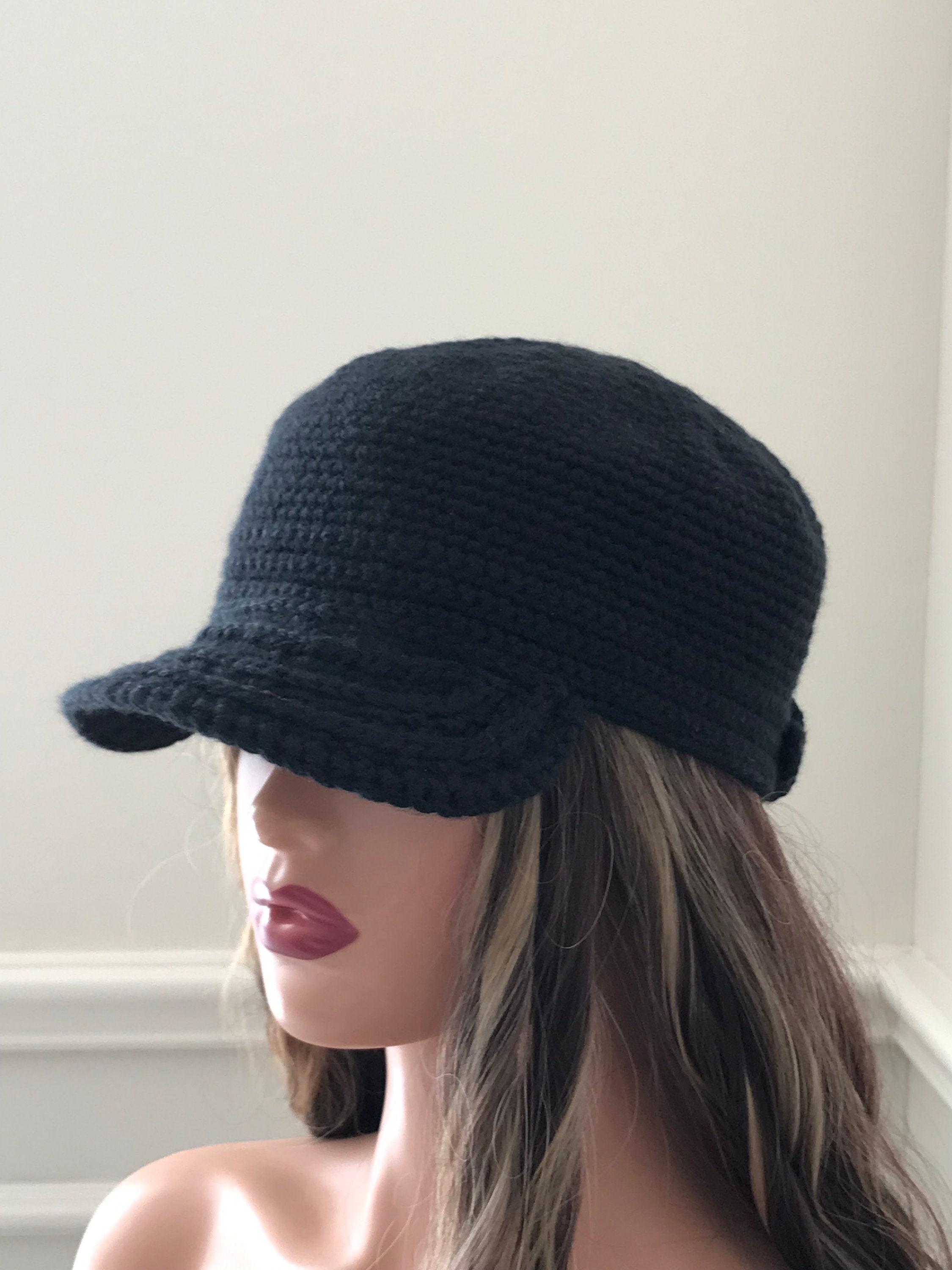 Chunky Crochet Baseball Cap , Crochet Baseball Hat , Crochet Baseball ...