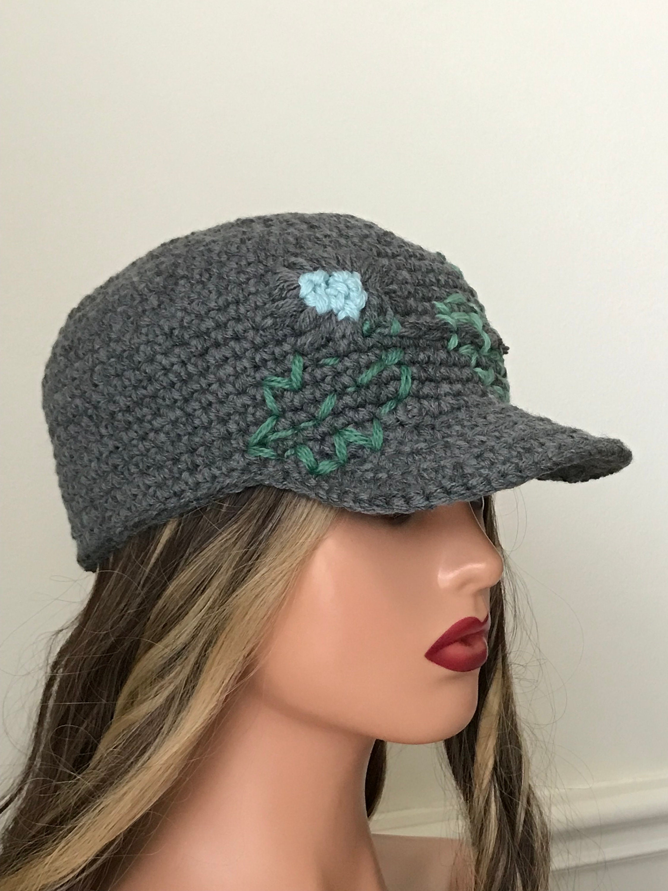 Chunky Crochet Baseball Cap , Crochet Baseball Hat , Crochet Baseball ...