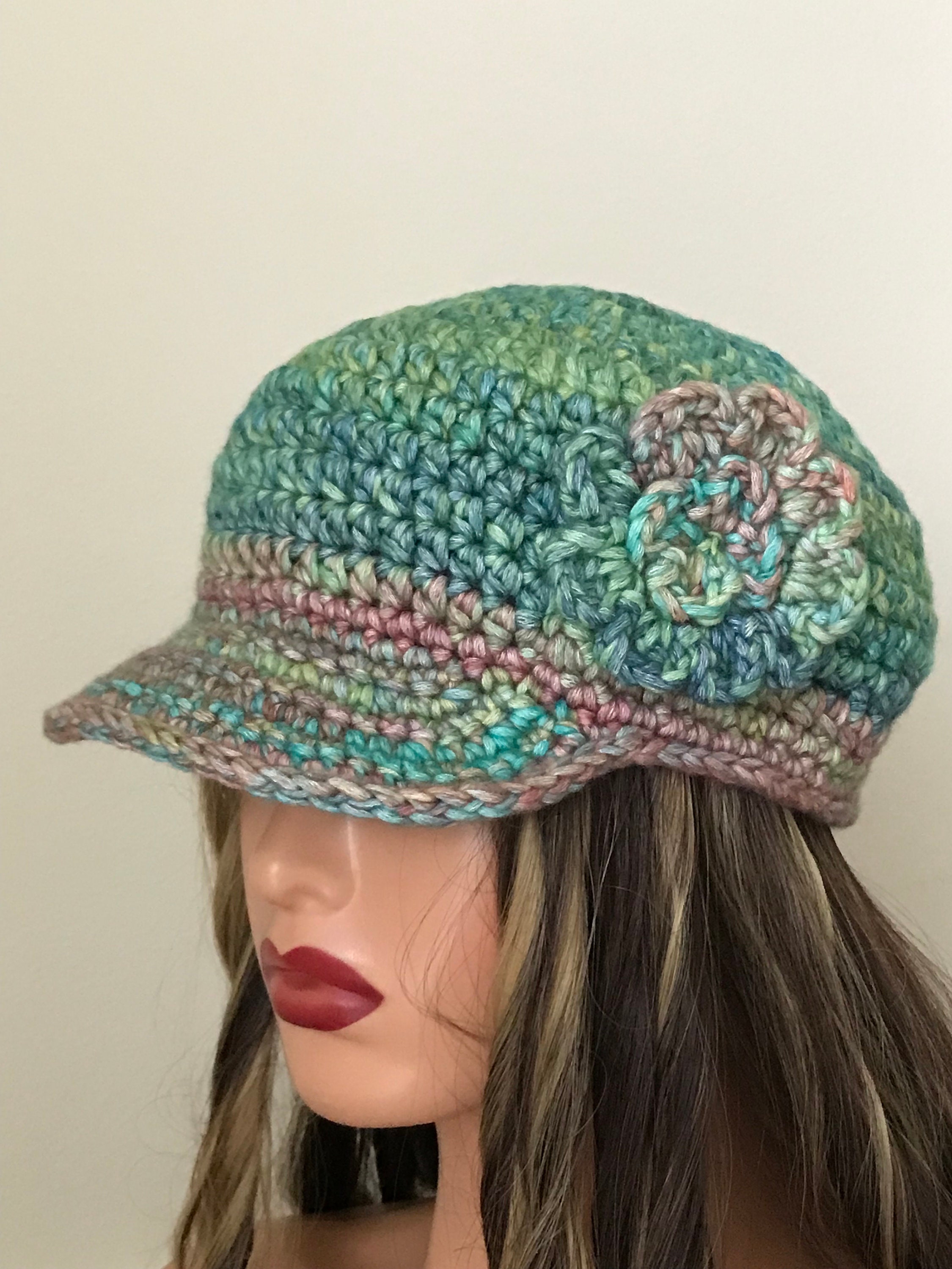 Chunky Crochet Baseball Cap , Crochet Baseball Hat , Crochet Baseball ...