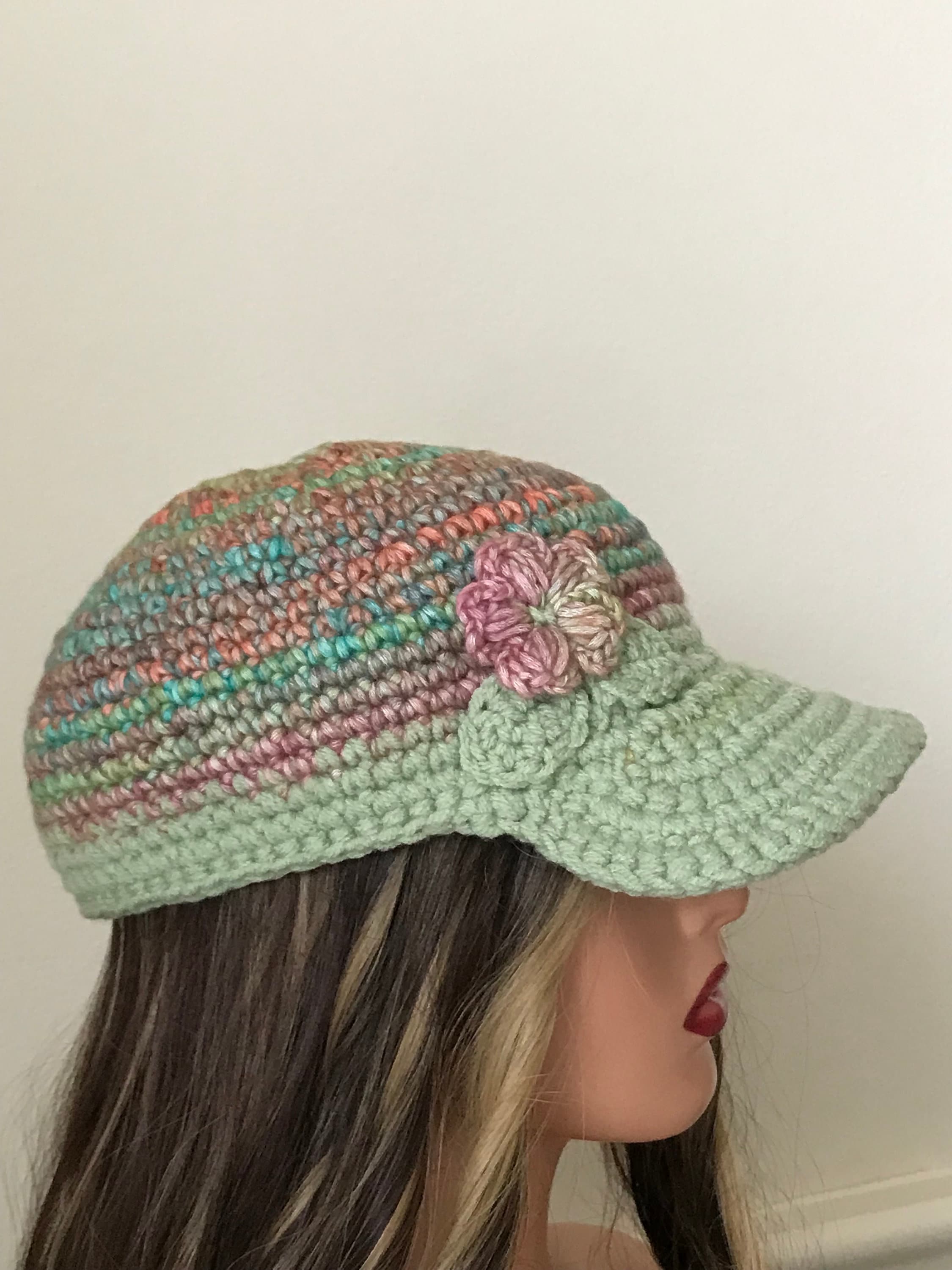 Chunky Crochet Baseball Cap , Crochet Baseball Hat , Crochet Baseball ...