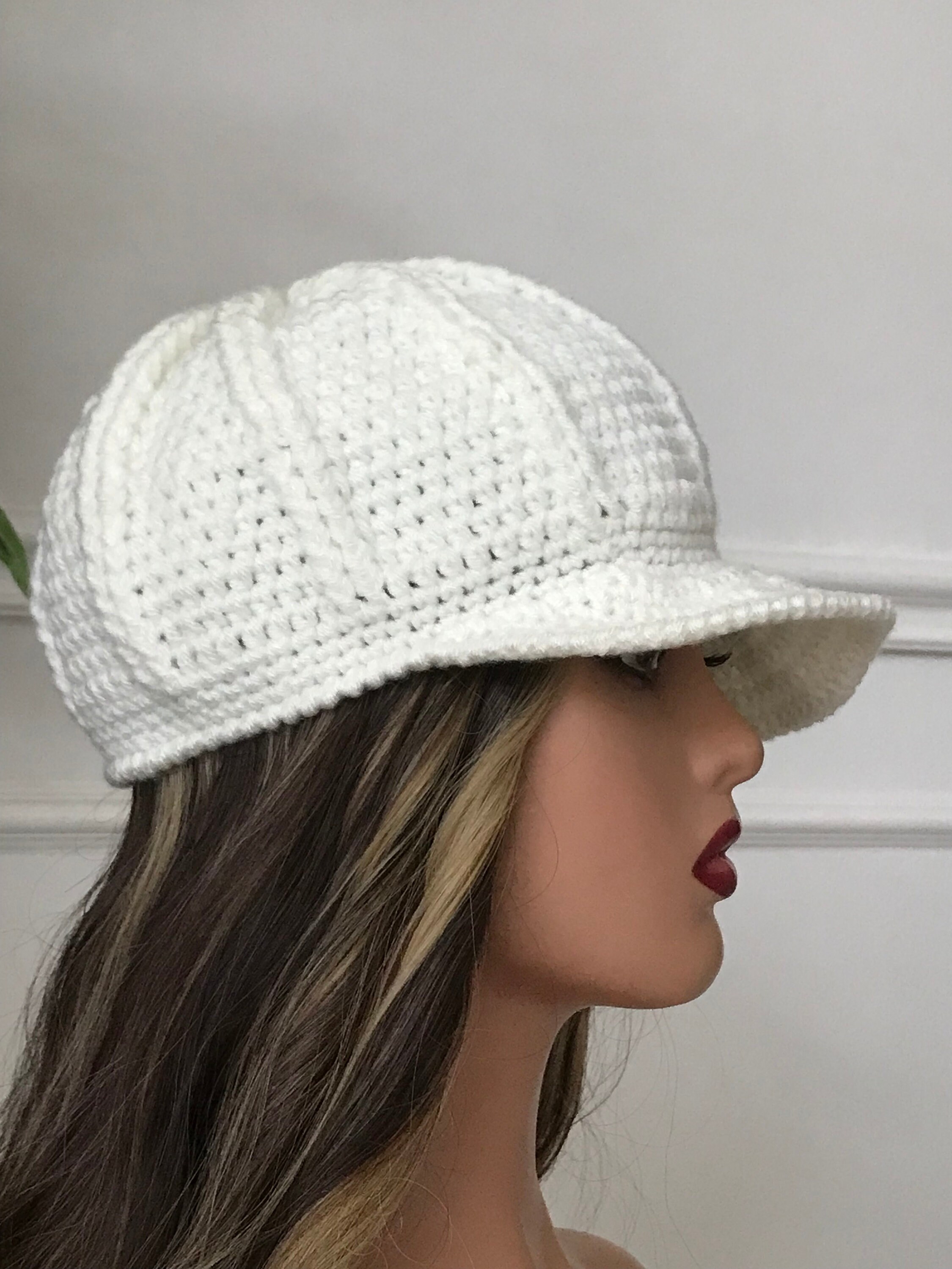 Chunky Crochet Baseball Cap , Crochet Baseball Hat , Crochet Baseball ...