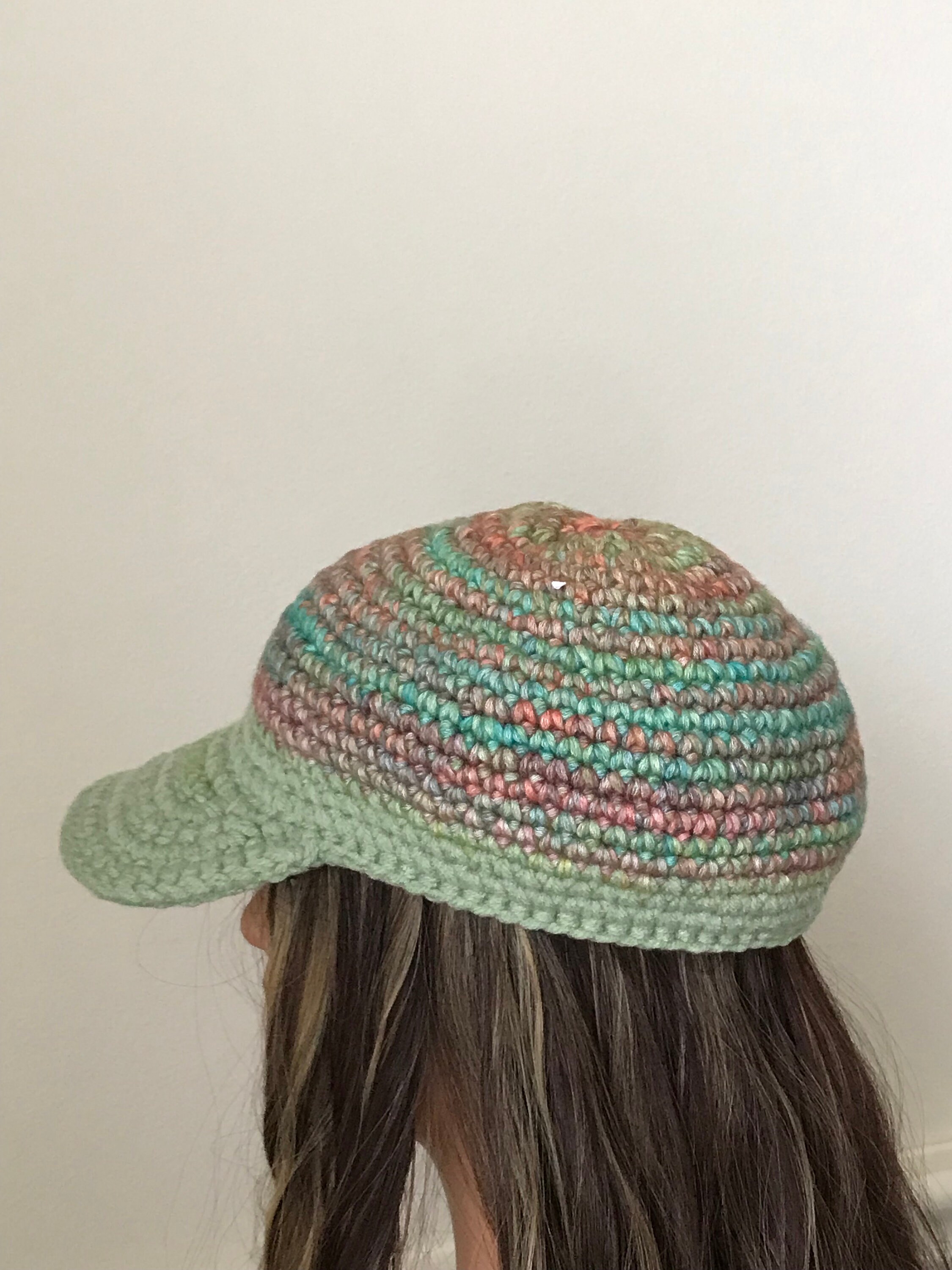 Chunky Crochet Baseball Cap , Crochet Baseball Hat , Crochet Baseball ...