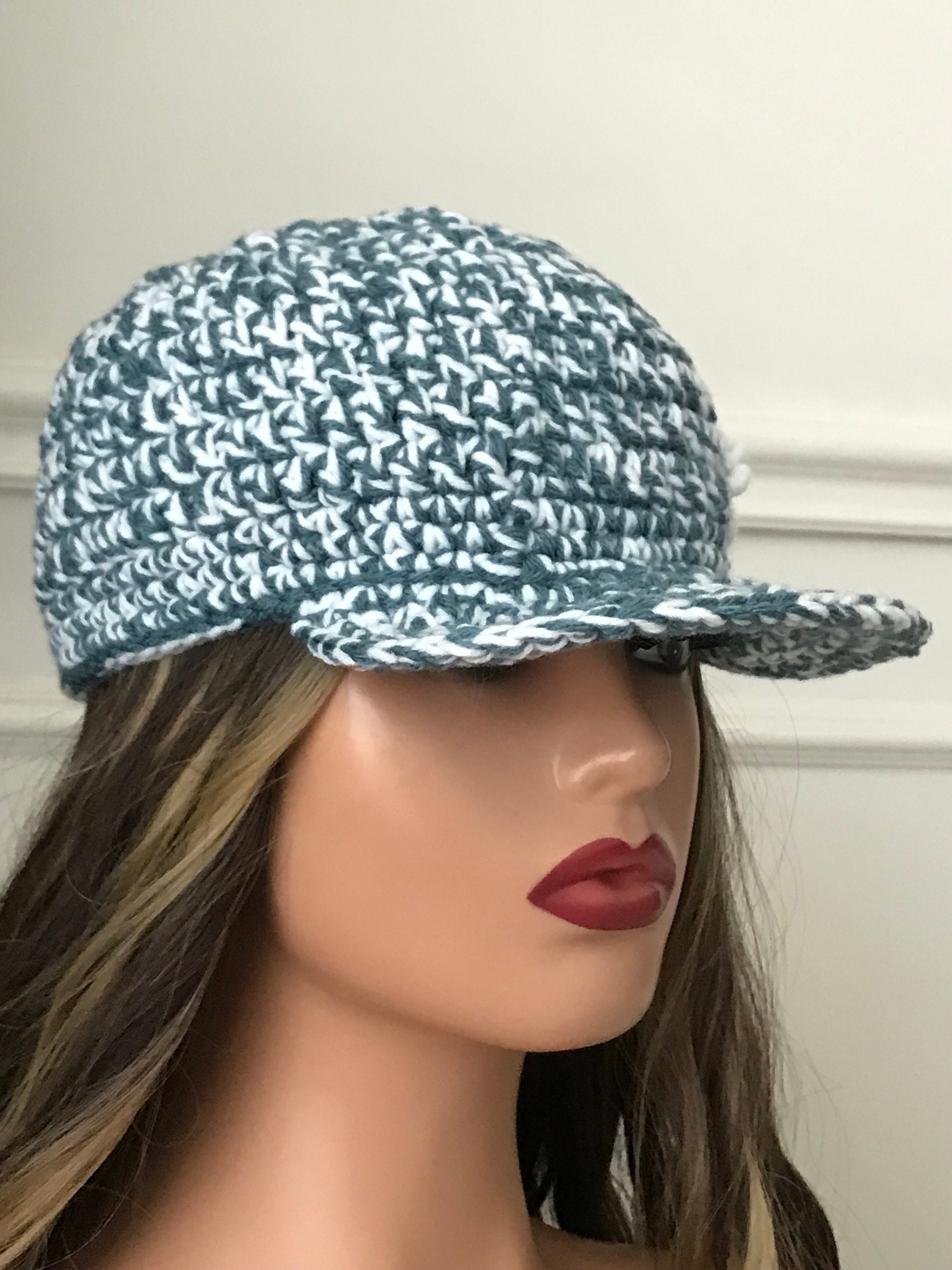 Chunky Crochet Baseball Cap , Crochet Baseball Hat , Crochet Baseball ...
