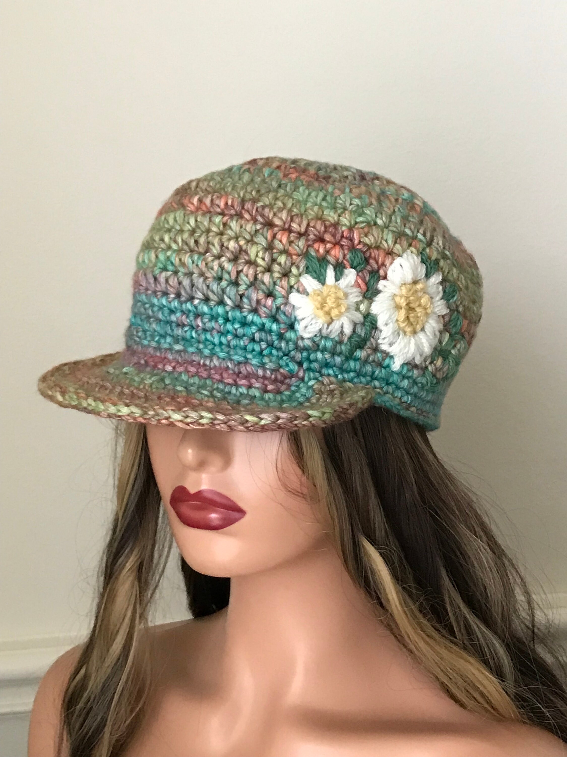 Chunky Crochet Baseball Cap , Crochet Baseball Hat , Crochet Baseball ...