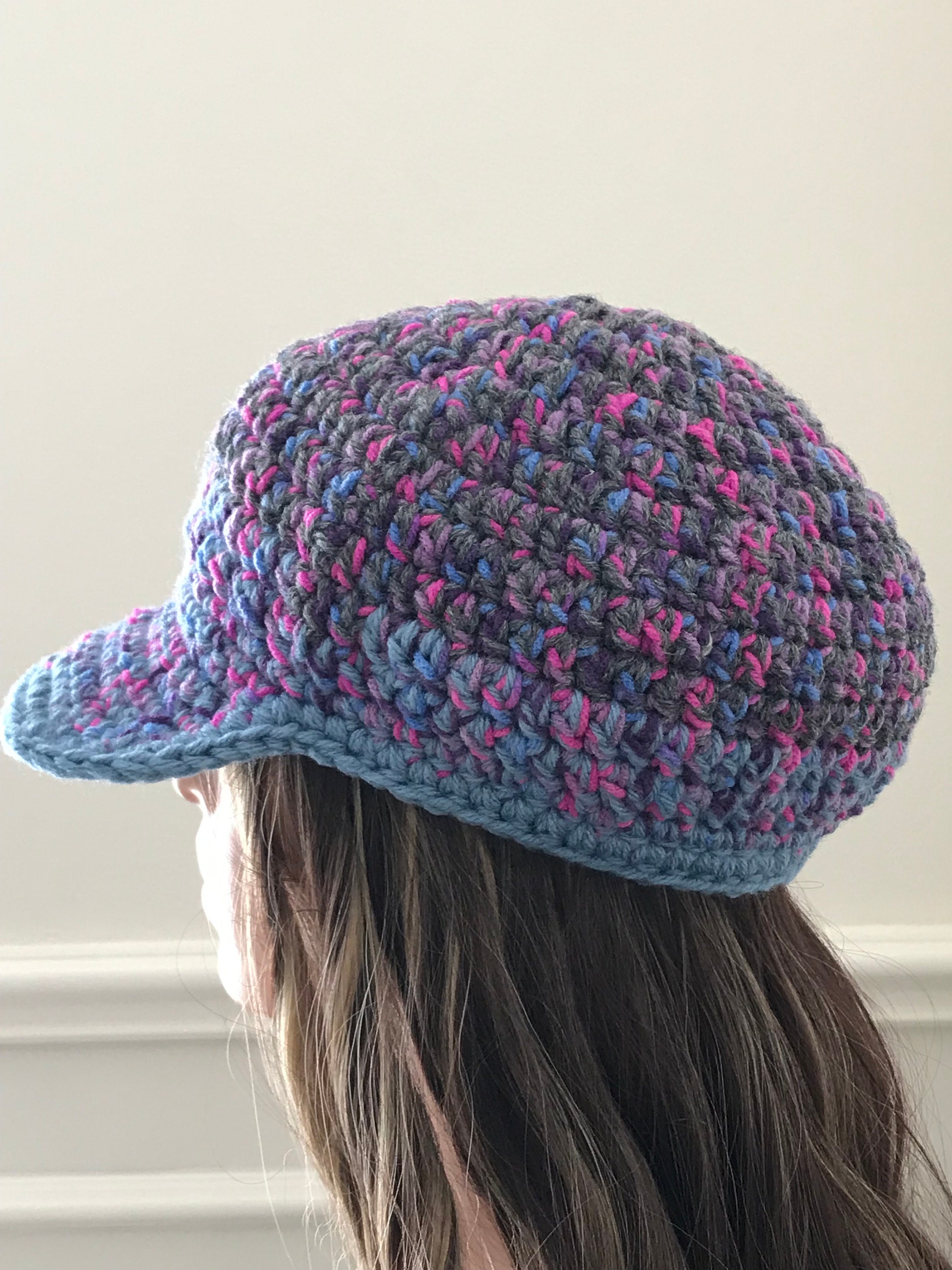 Chunky Crochet Baseball Cap , Crochet Baseball Hat , Crochet Baseball ...