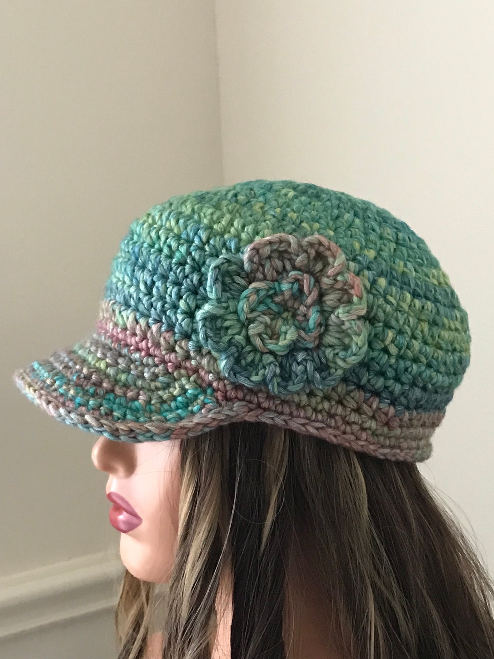 Chunky Crochet Baseball Cap , Crochet Baseball Hat , Crochet Baseball ...