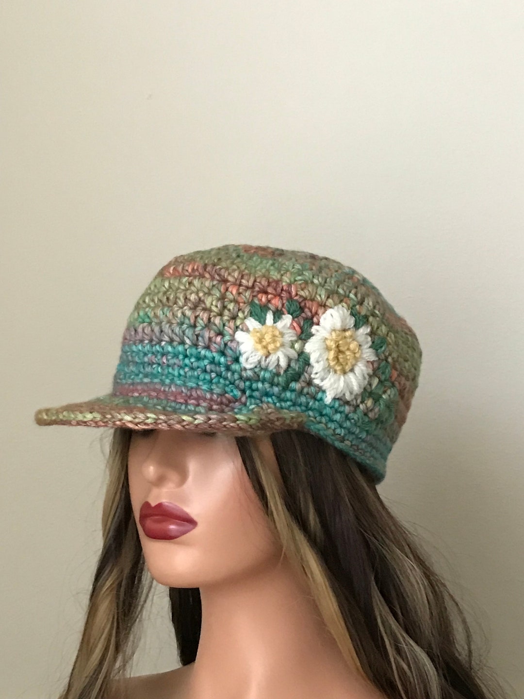 Chunky Crochet Baseball Cap , Crochet Baseball Hat , Crochet Baseball ...