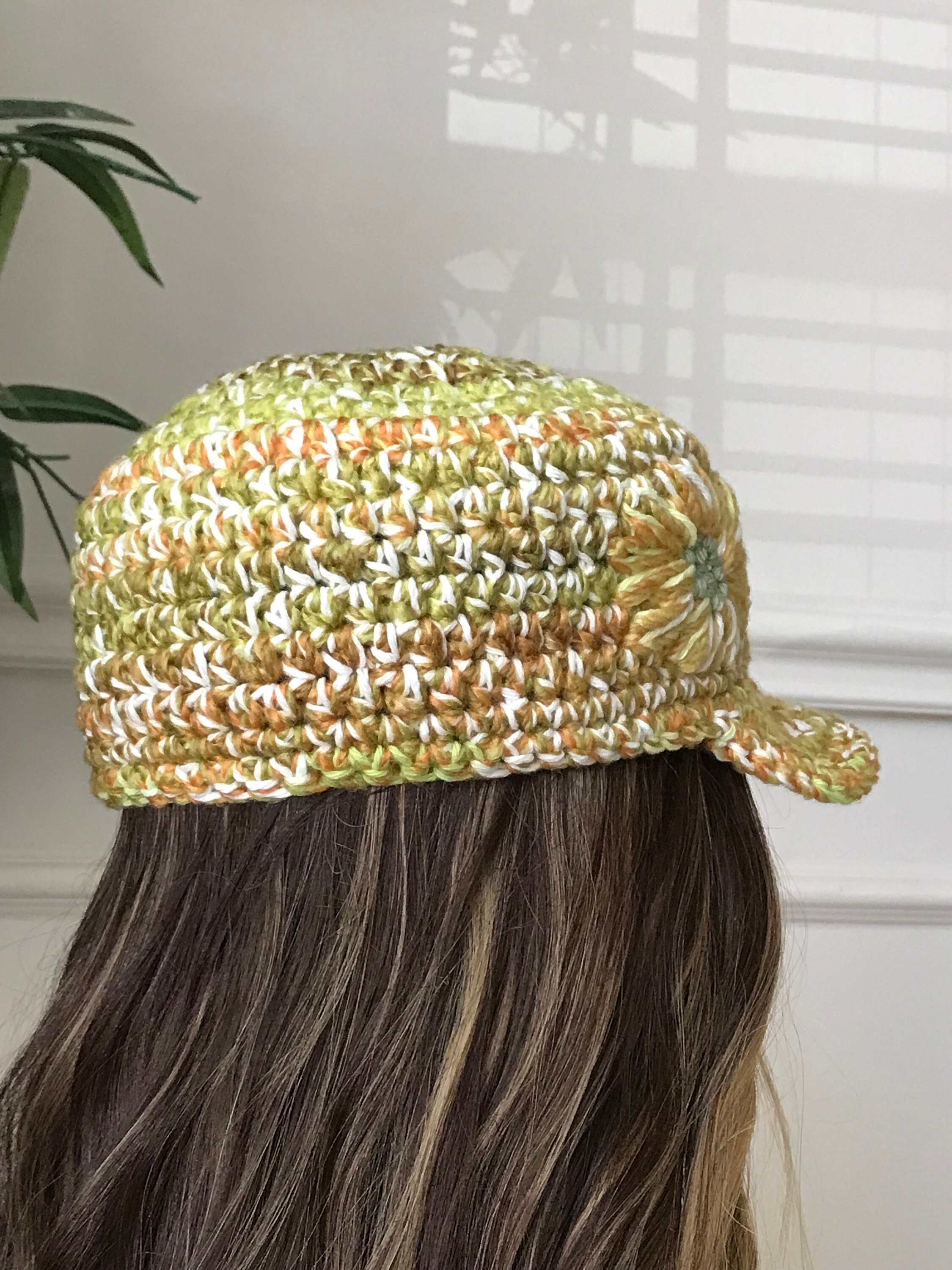Chunky Crochet Baseball Cap Hat. Crochet Women Hat. Crochet Gift Hat ...