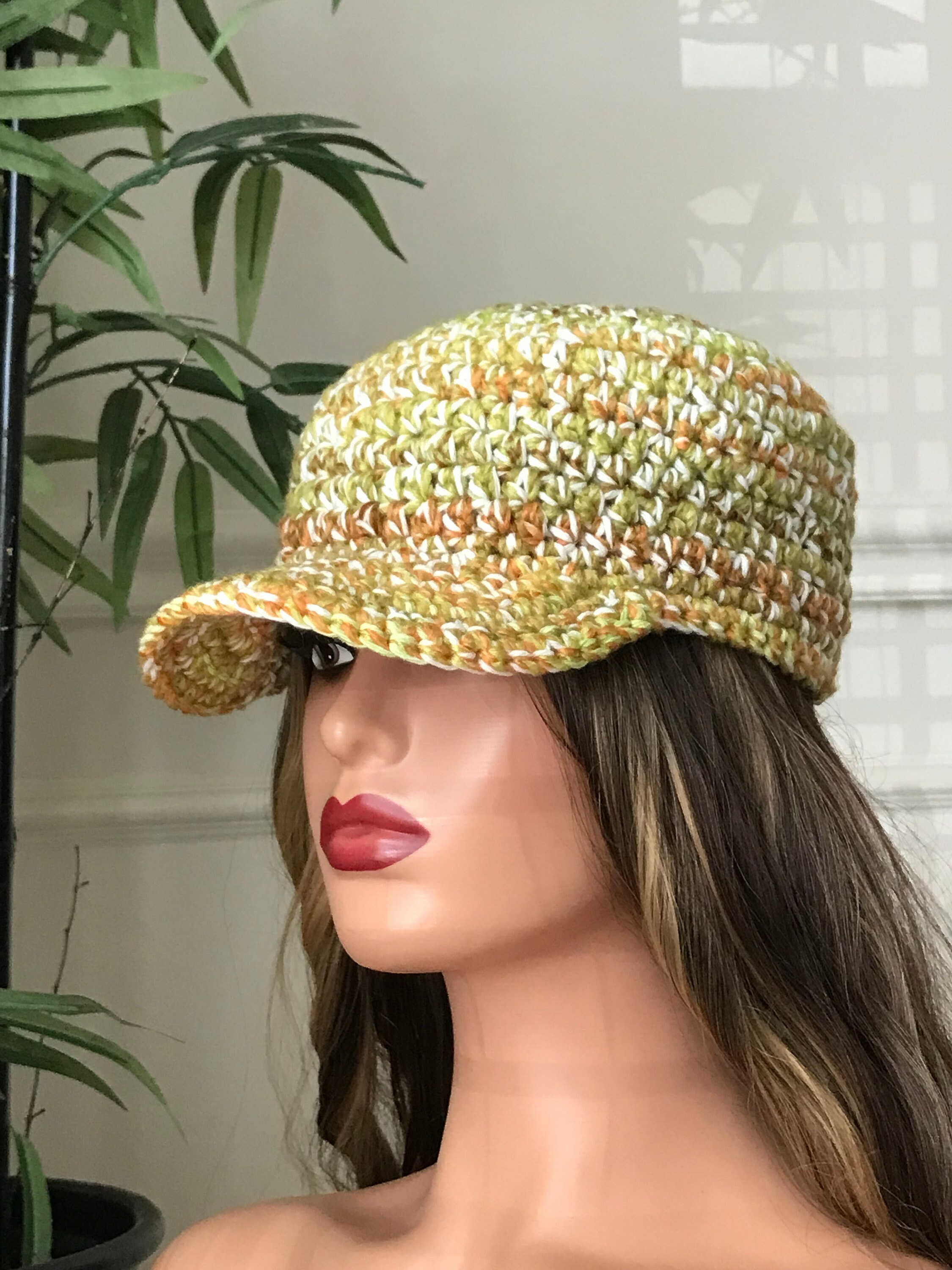 Chunky Crochet Baseball Cap Hat. Crochet Women Hat. Crochet Gift Hat ...