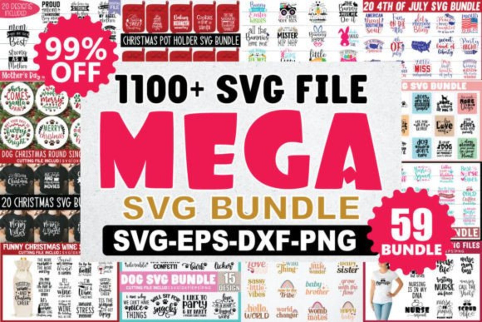 Trendy SVG Bundle, Entire Shop SVG Bundle, Lifetime SVG Files, Retro ...