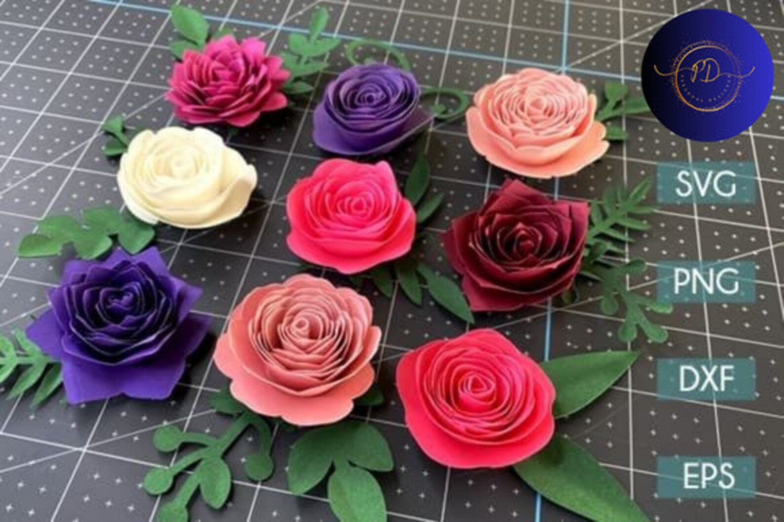 ROLLED FLOWER SVG, Paper Flower Svg Cut File for Cricut Silhouette ...