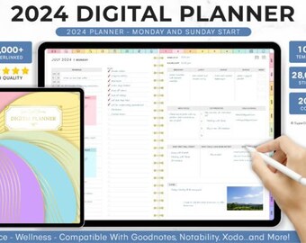 Digital Planner 2024 Undated, Goodnotes Planner, iPad Planner ...