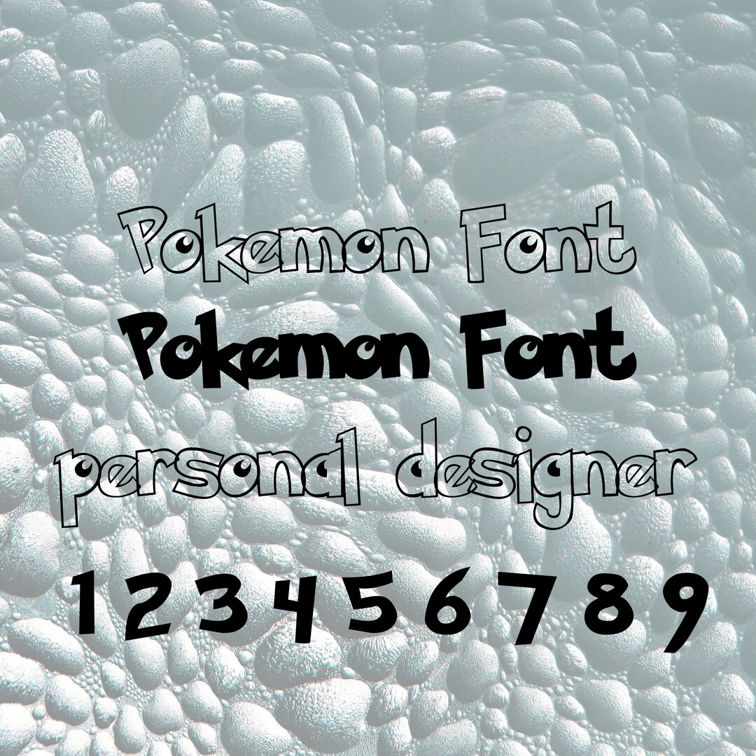Pokemon Ttf, Pokemon Font, Pokemon Letters, Pokemon Font Ttf, Pokemon ...