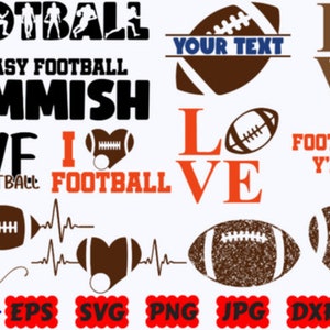 Football SVG Bundle L Funny Football SVG L Cut File L Cricut L Clip Art ...
