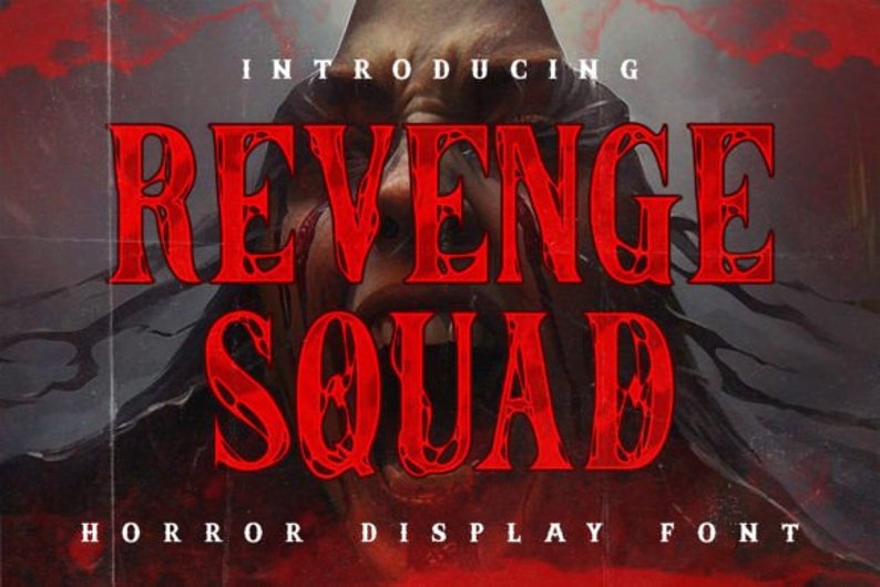 Revenge Squad Font Ttf, Otf, Bundle, Cricut, Vintage Font, Descarga ...