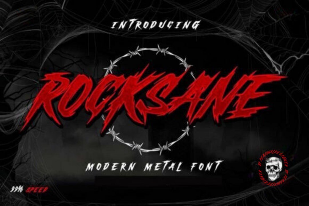 Gothic Horror Font Ttf, Otf, Blackletter Fonts, Tattoo Font, Band Fonts ...