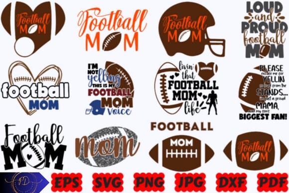 Football SVG Bundle L Funny Football SVG L Cut File L Cricut L Clip Art ...