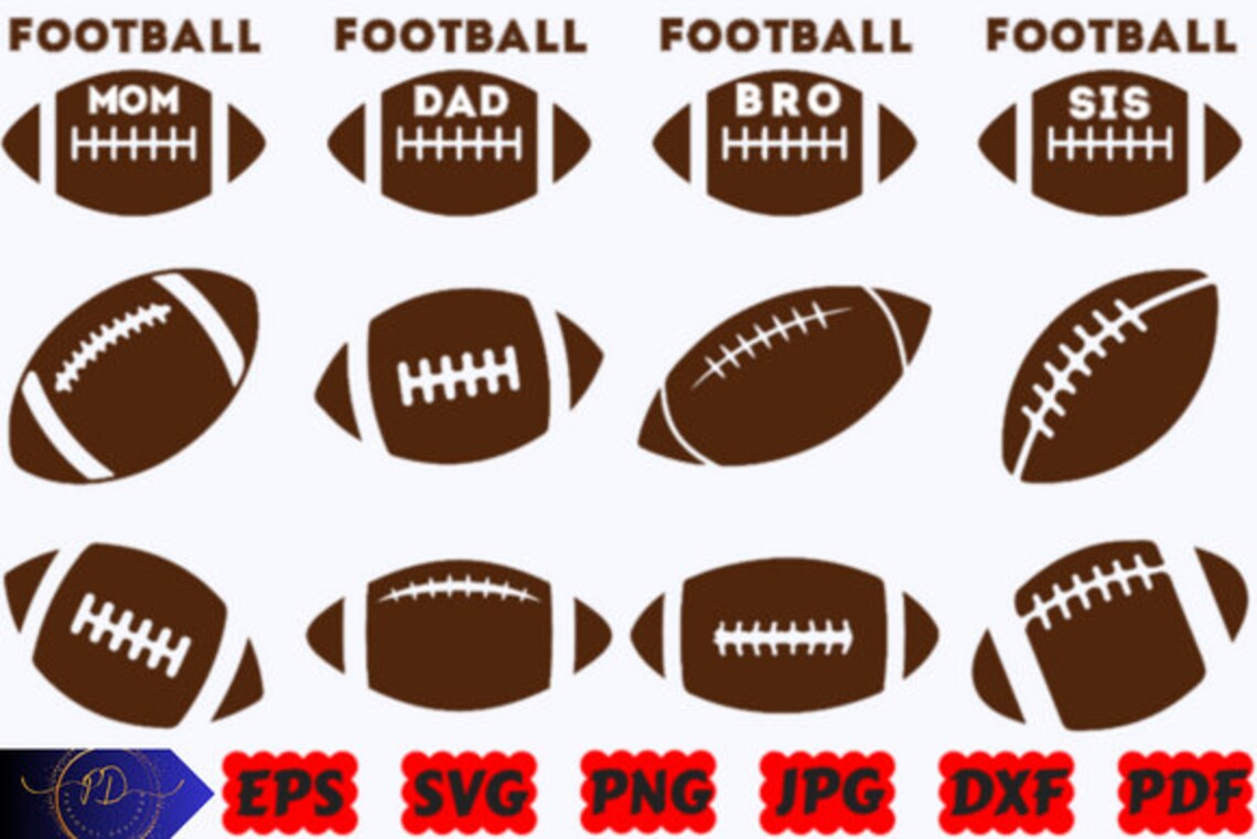 Football SVG Bundle L Funny Football SVG L Cut File L Cricut L Clip Art ...