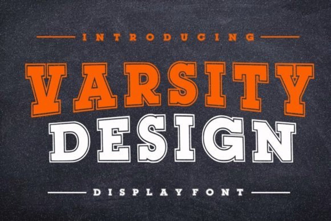 Varsity Font Svg, Sports Font, College Font Svg, University Font ...