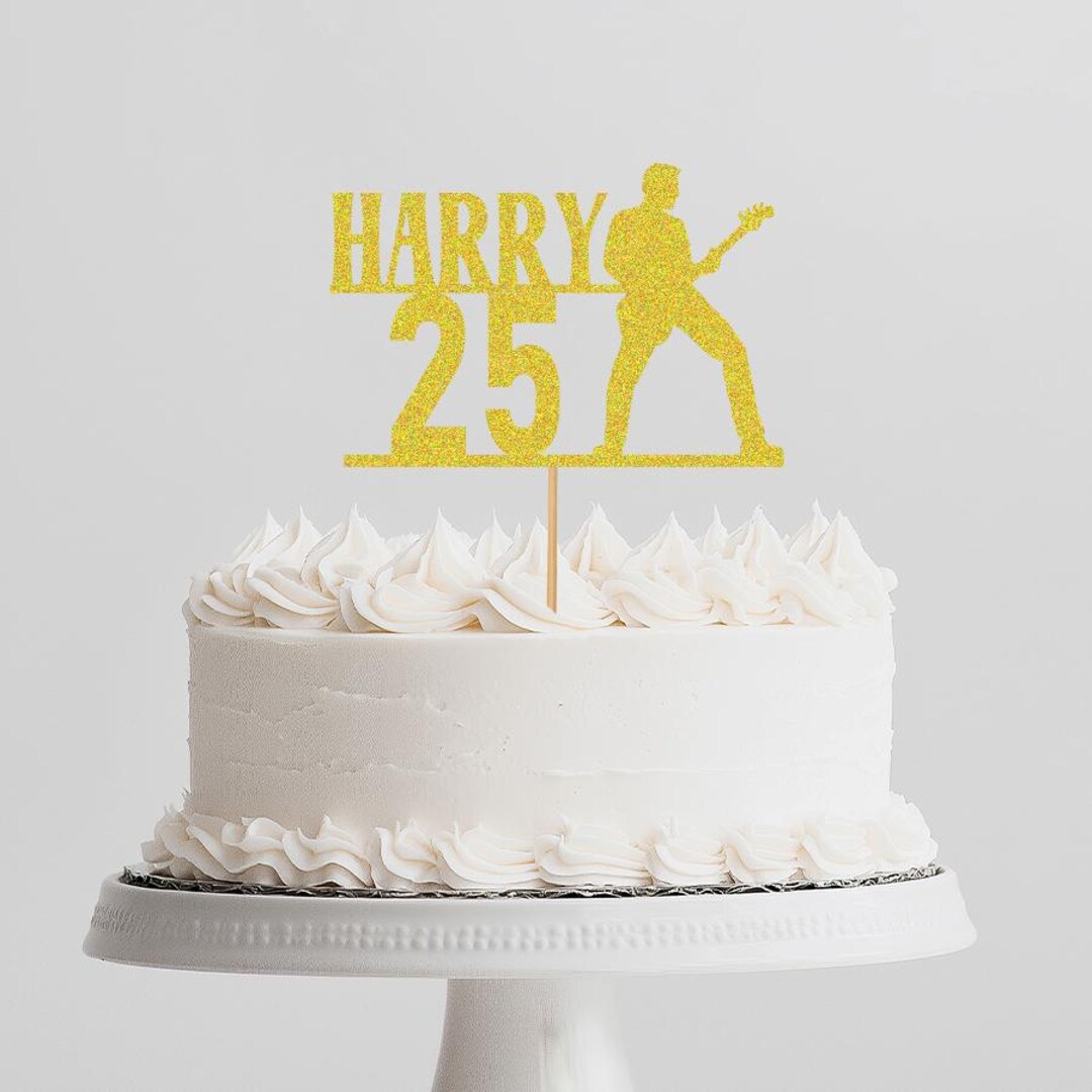 Personalised Guitarist Cake Topper Any Name & Age Birthdaydecoration - Etsy