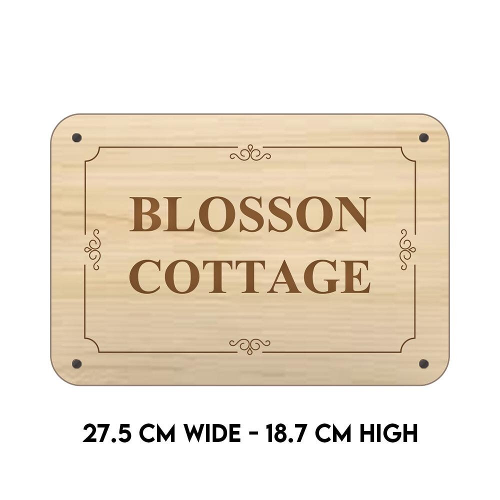 Personalised Wooden House Sign Custom Name New Home Keepsake - Etsy