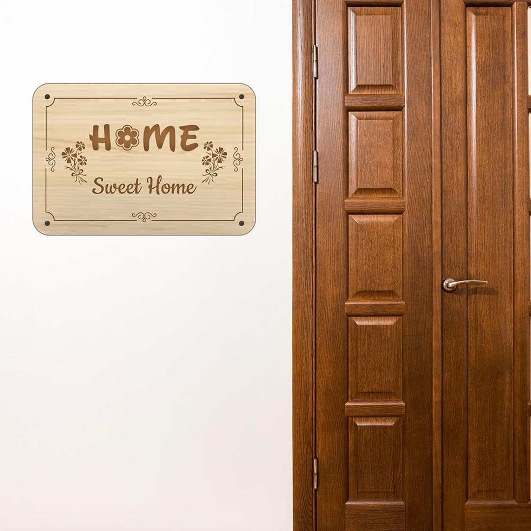 Personalised House Sign Wooden Front Door Plaque New Home - Etsy