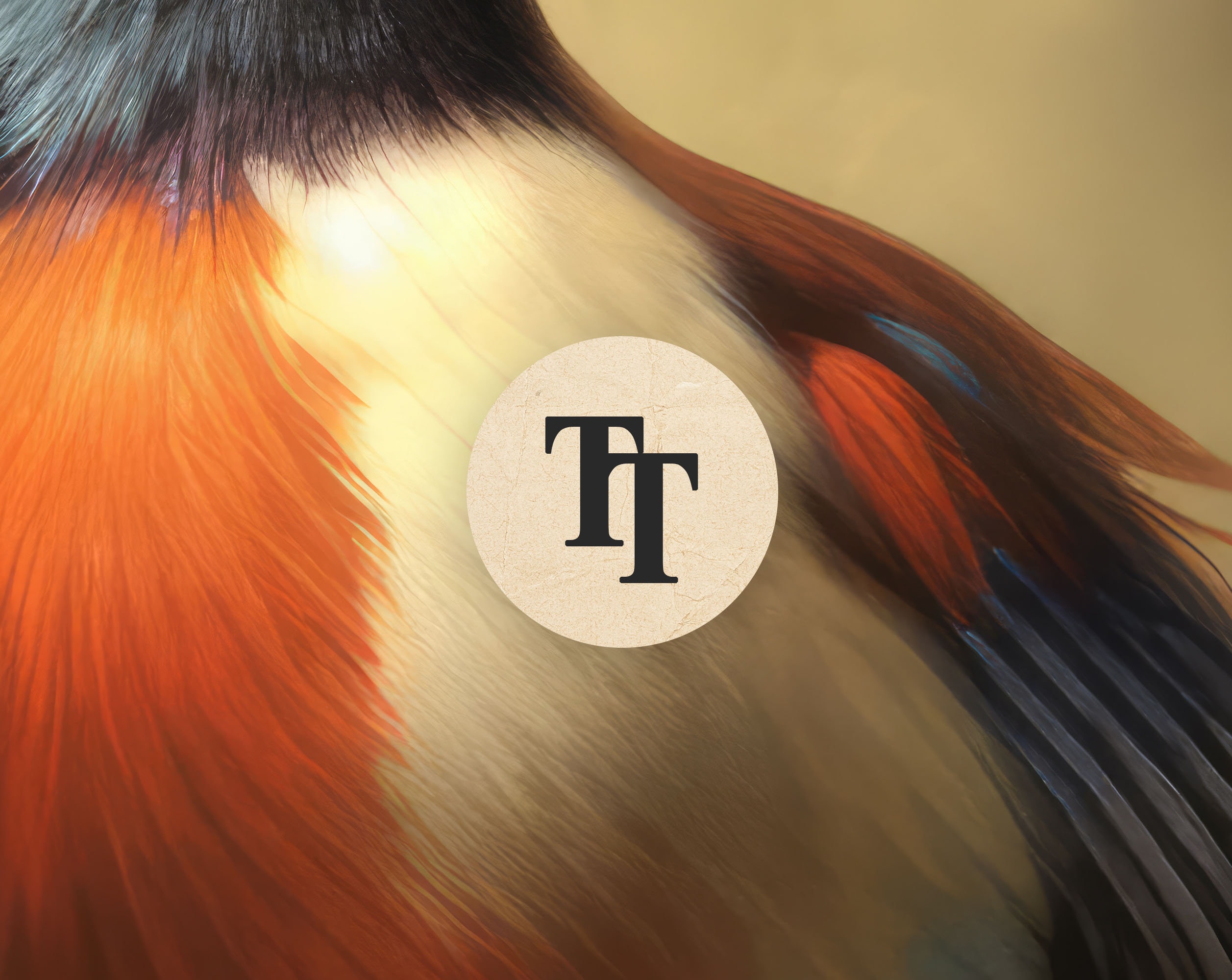 Royal Bird Wearing Crown Vintage Style Oil Painting Digital - Etsy
