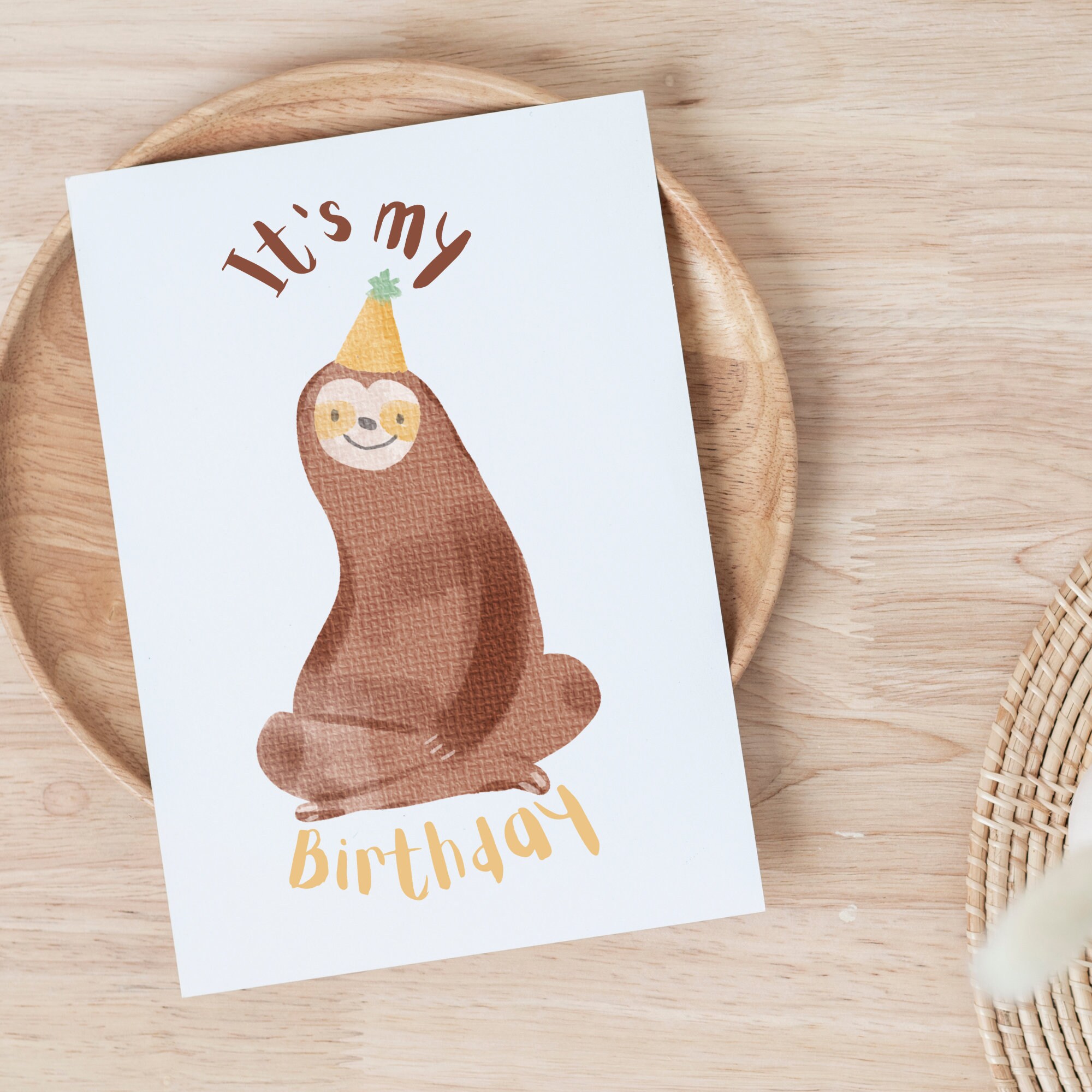 Sloth Svg, Birthday Svg, Hanging Sloth Svg, Cute Sloth Svg, Sloth ...