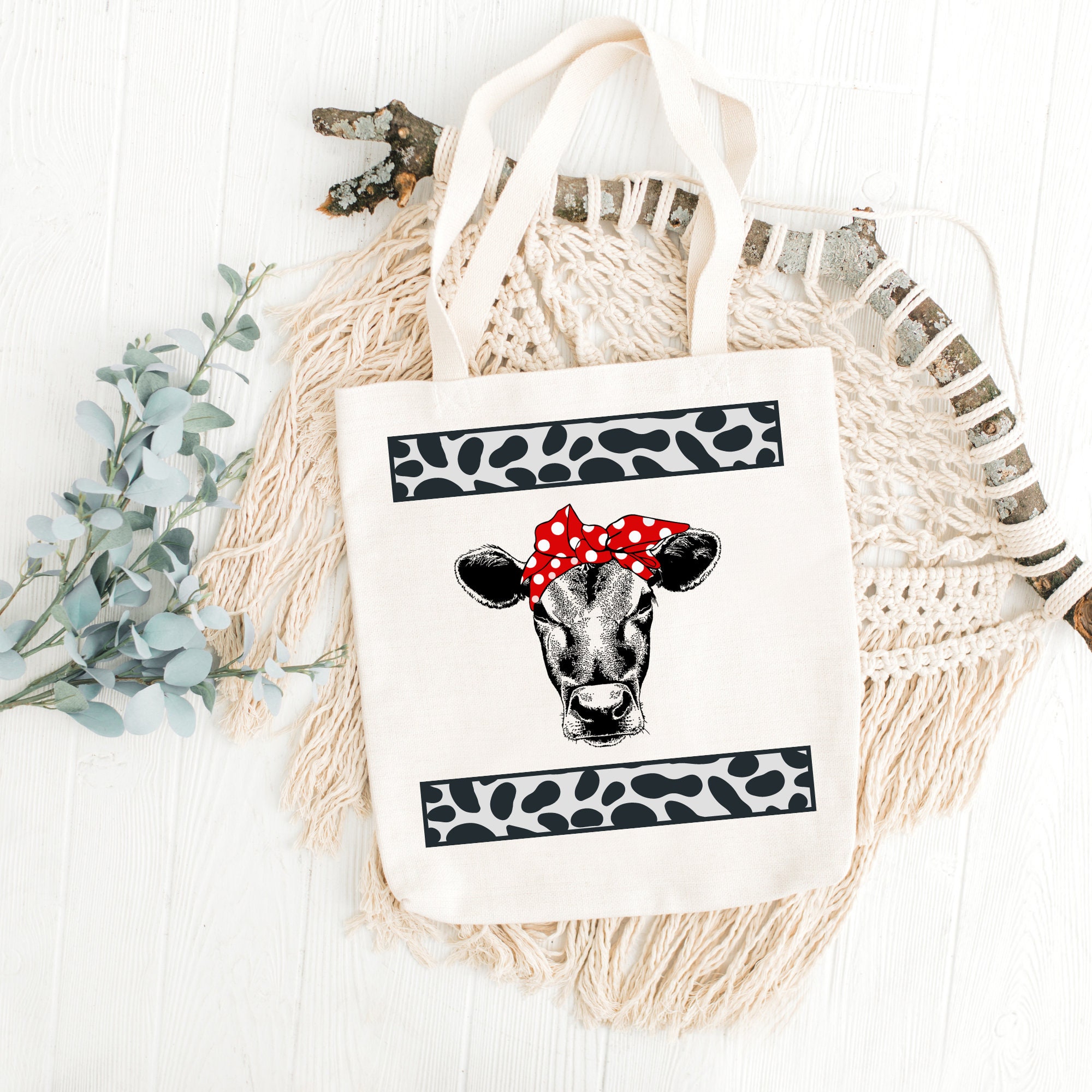 Cow Svg, Cow Bandana Svg, Cow Print Svg, Cow Face Svg, Highland Cow Svg ...