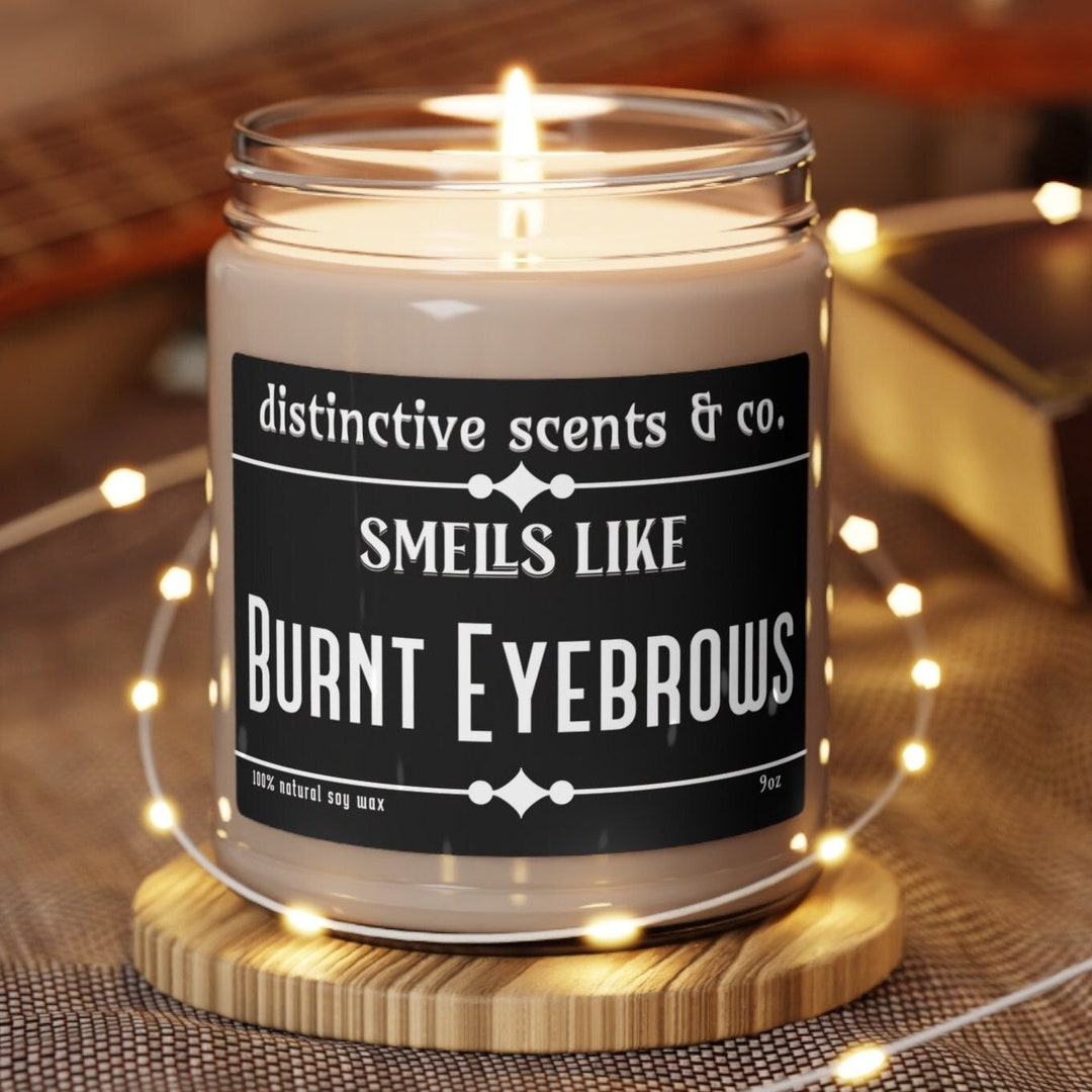Burnt Eyebrows Joke Candle,, Adult Humor, Funny Candle, Unique Candles ...