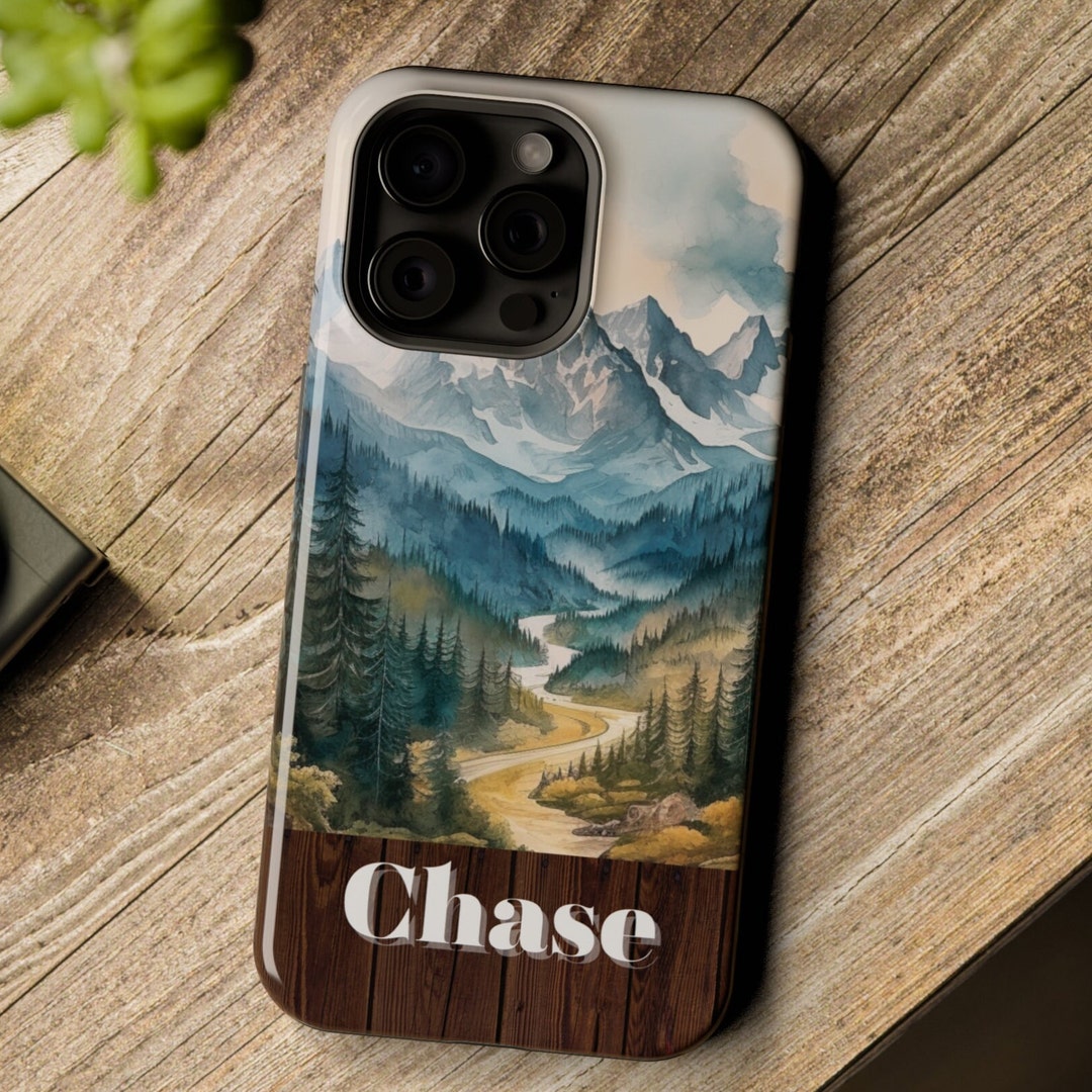 Personalized Mountain Scenery iPhone Case, Magsafe Case Phone ...