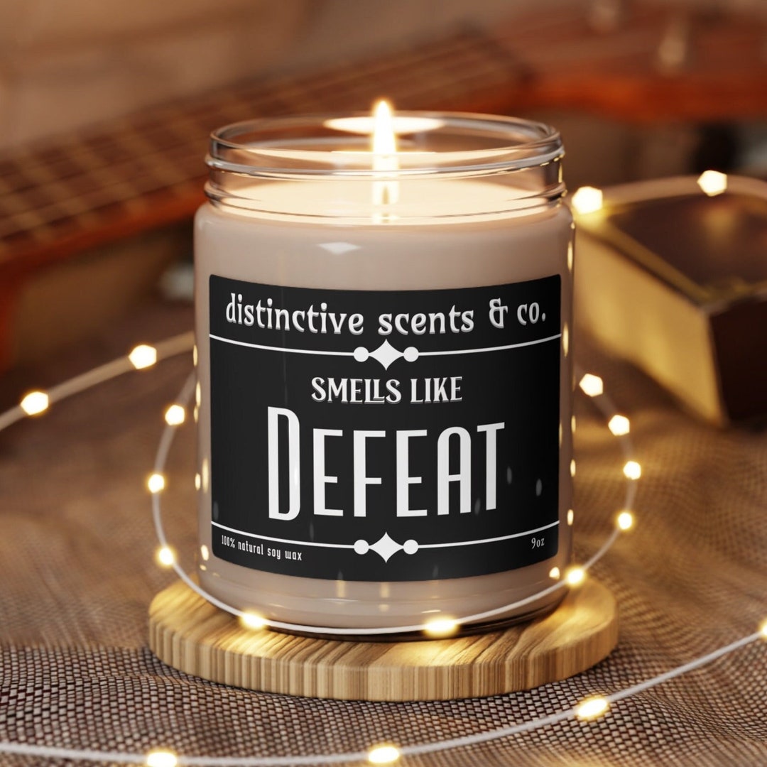 Smells Like Defeat, Losing, Sports Gift, Political Gift, 9oz Soy Candle ...