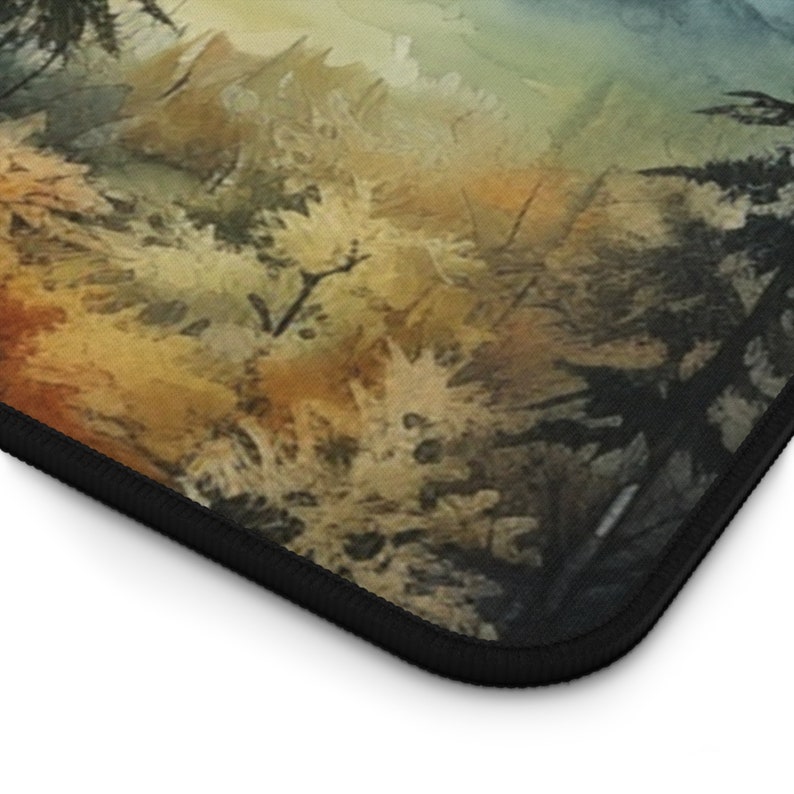 Mountain Landscape Desk Mat, Office Accessory, Mountains Mouse Pad ...