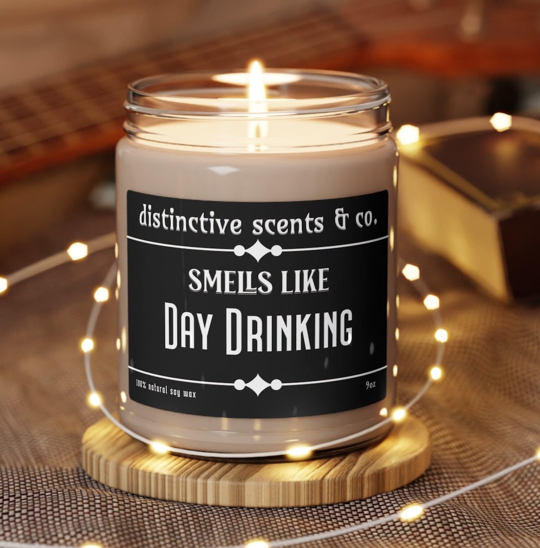 Day Drinking Candle,, Adult Humor, Custom, Funny Candle, Unique Candles ...