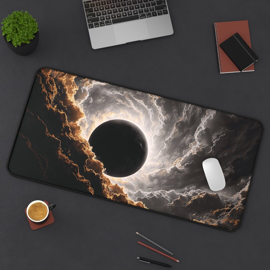 Planets Desk Mat, Celestial Mouse Pad, Universal Desk Pad , Planetary ...