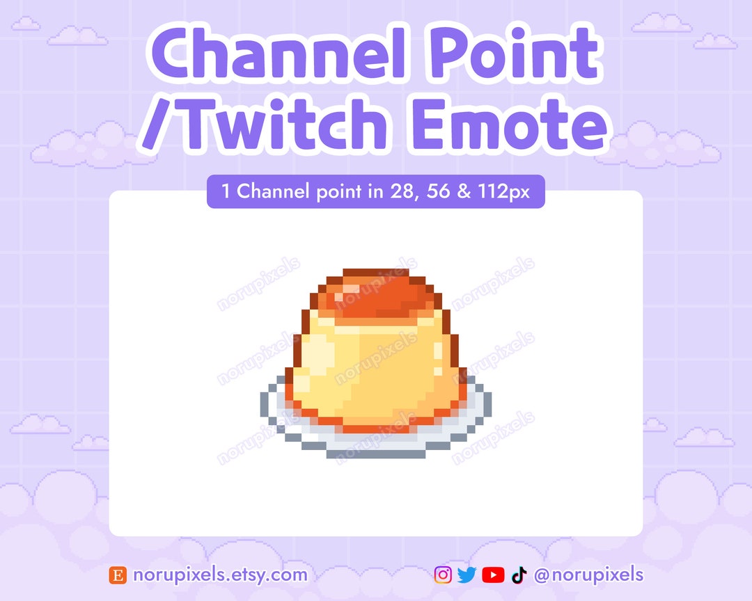 Flan Pudding Twitch Channel Points Icon | Custard Pudding Twitch Emote ...