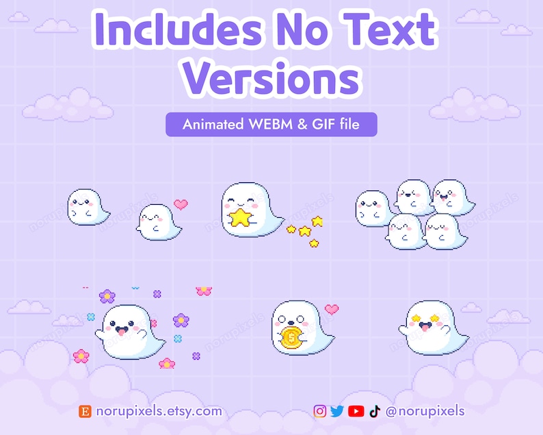 Animated Ghost Twitch Stream Alerts Pack Spooky Ghost Stream Alert Pack ...