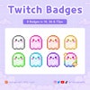 Twitch Emote / Cute Ghost Scared, Shock, Terrified Emote / Kawaii ...