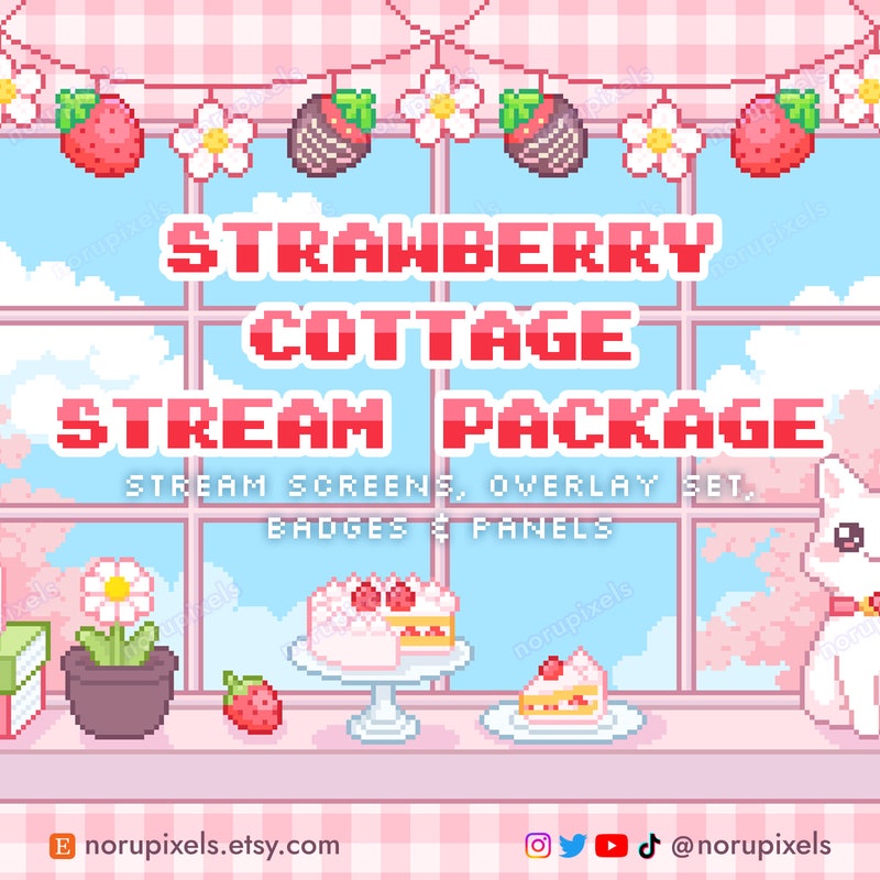 Cake Overlay Twitch - Etsy