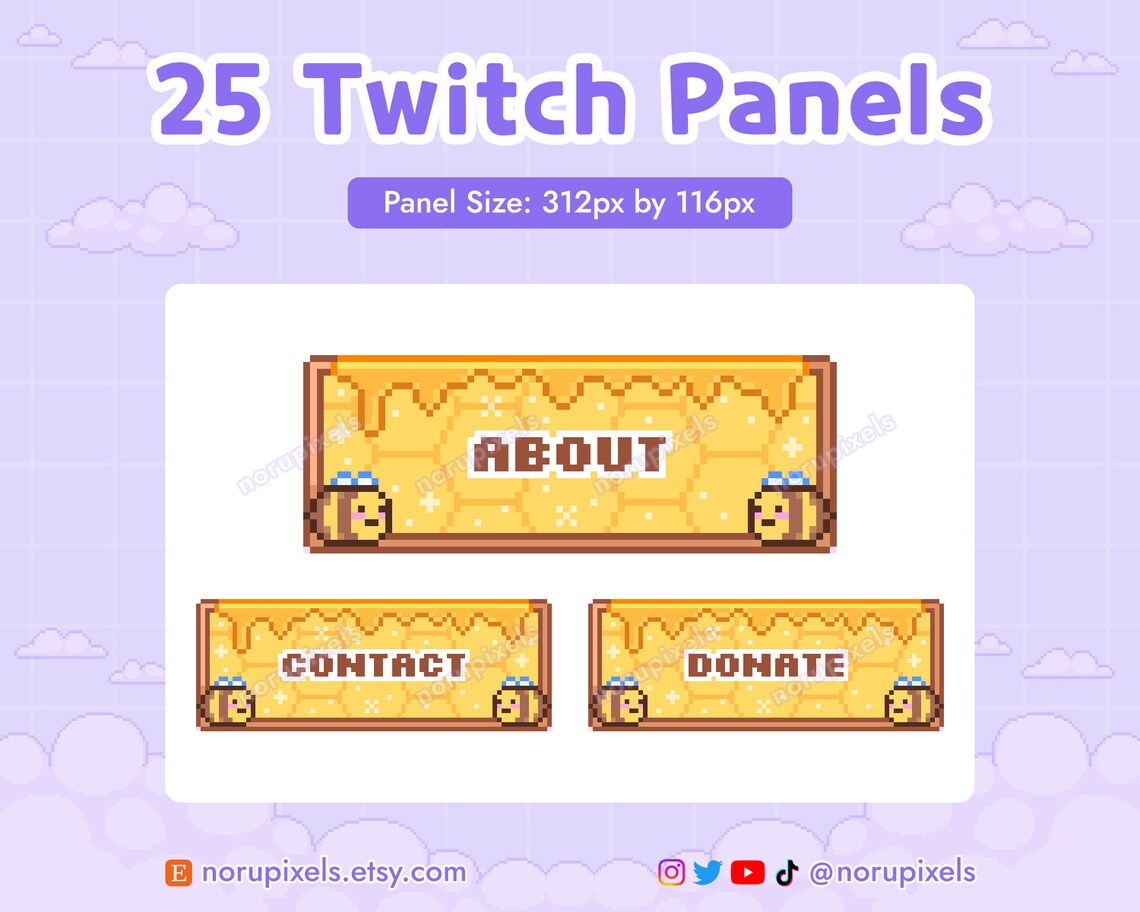 Bee Twitch Stream Overlay Package | Honey Bee Animated Stream Screens ...