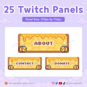 Bee Twitch Stream Overlay Package | Honey Bee Animated Stream Screens ...
