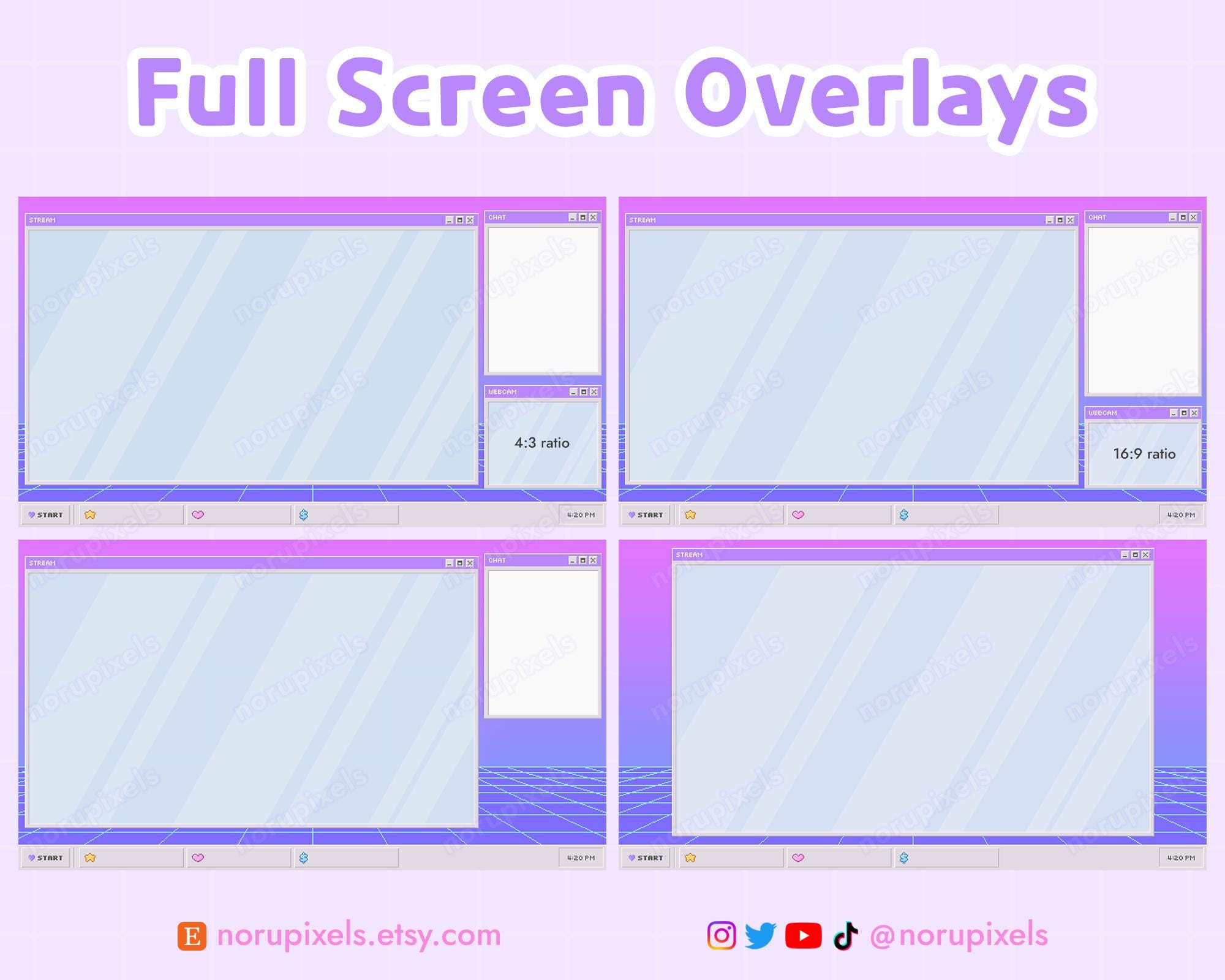 Y2K Windows Vaporwave Twitch Stream Overlay Pack | Retro Windows 95 ...