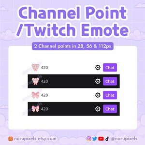 Coquette Twitch Channel Points Icon | Coquette Teddy Ribbon Twitch ...