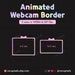 Pastel Aesthetic Rainbow Webcam Border for Twitch Stream | Kawaii ...