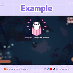 Panda Gifted Sub Stream Alert | Animated Gifted Sub Alert for Twitch ...