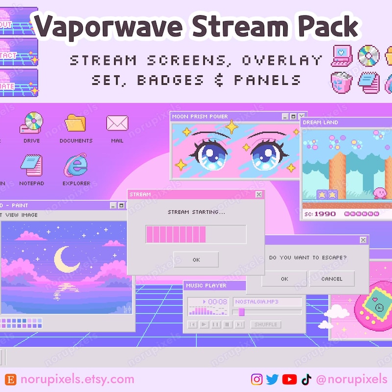 Windows Twitch Overlay - Etsy