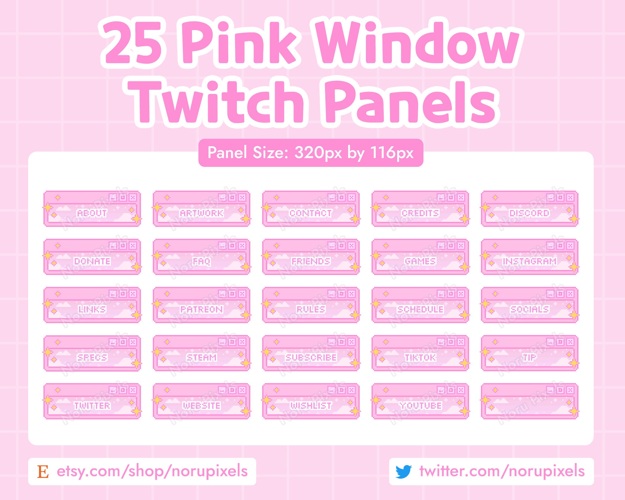 Pink Aesthetic Pop up Box Window Twitch Panels Y2K Pink Sky - Etsy ...
