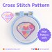 Pastel Diamond Cross Stitch Pattern PDF Mini Cross Stitch Patterns ...