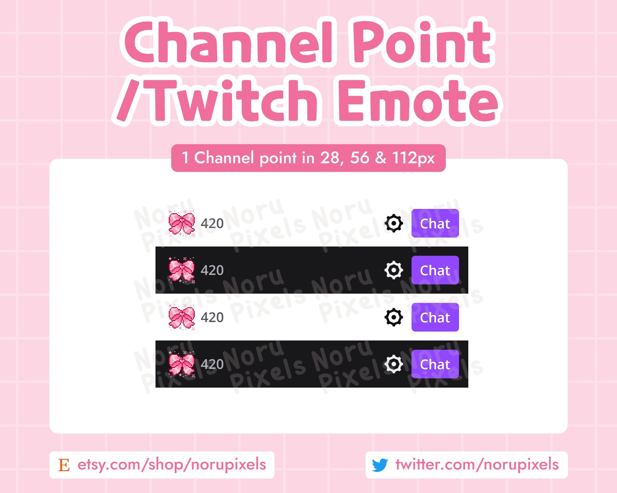 Cute Pink Ribbon Bow Pixel for Twitch Channel Points Icon - Etsy